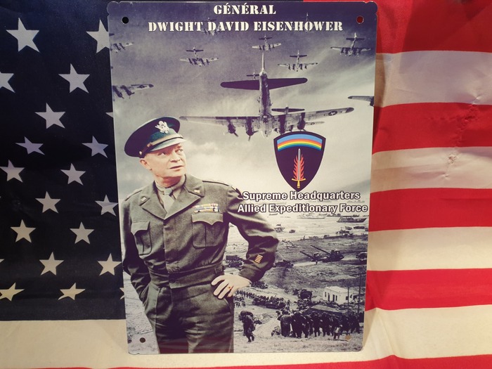 Plaque décorative aluminium Plaque en aluminium Dwight Eisenhower ...