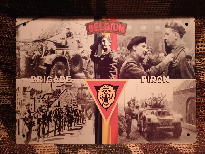 Plaque aluminium Brigade Piron :: Memoiresdenosperesboutique9